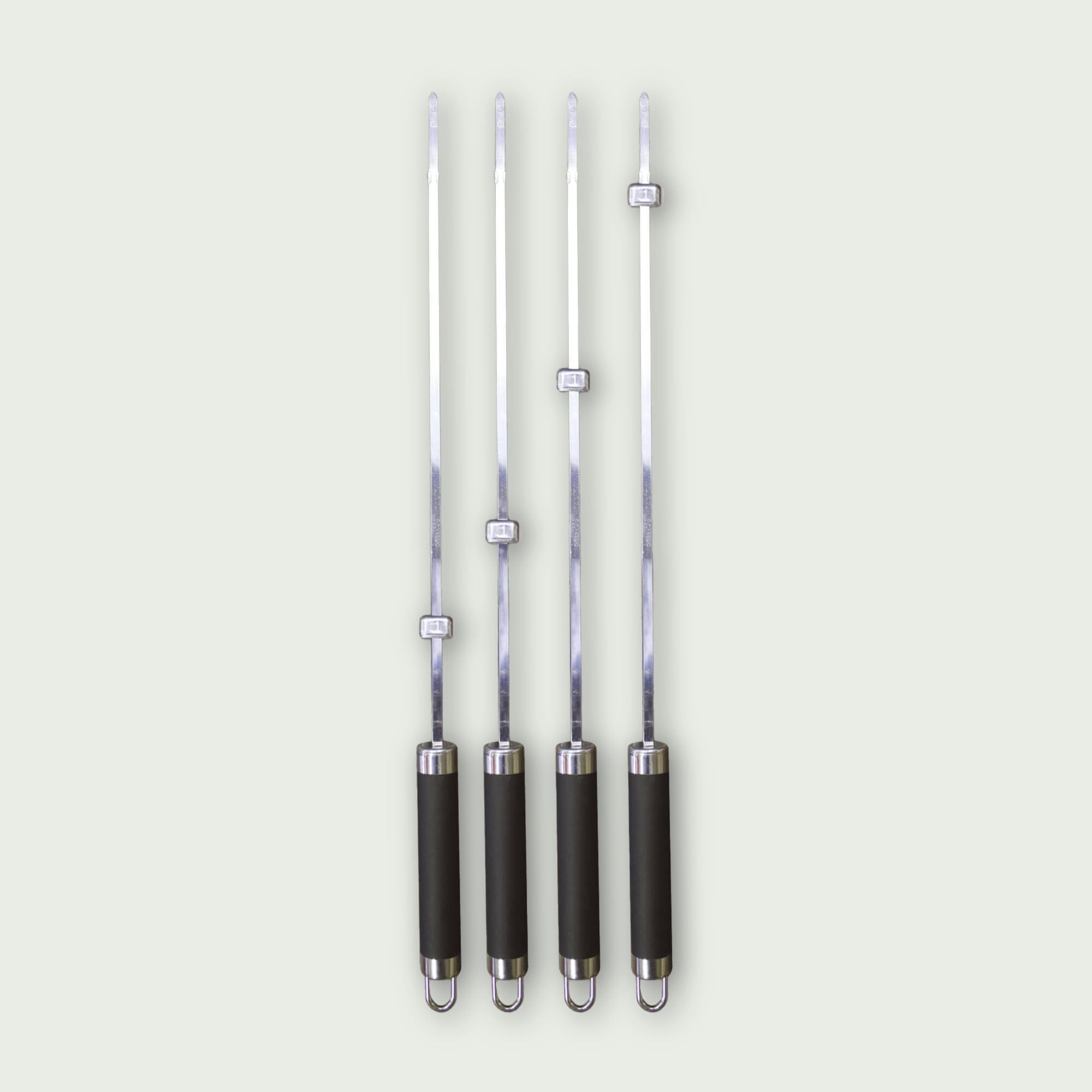 Set of 4 stainless steel skewers – Forest Grill